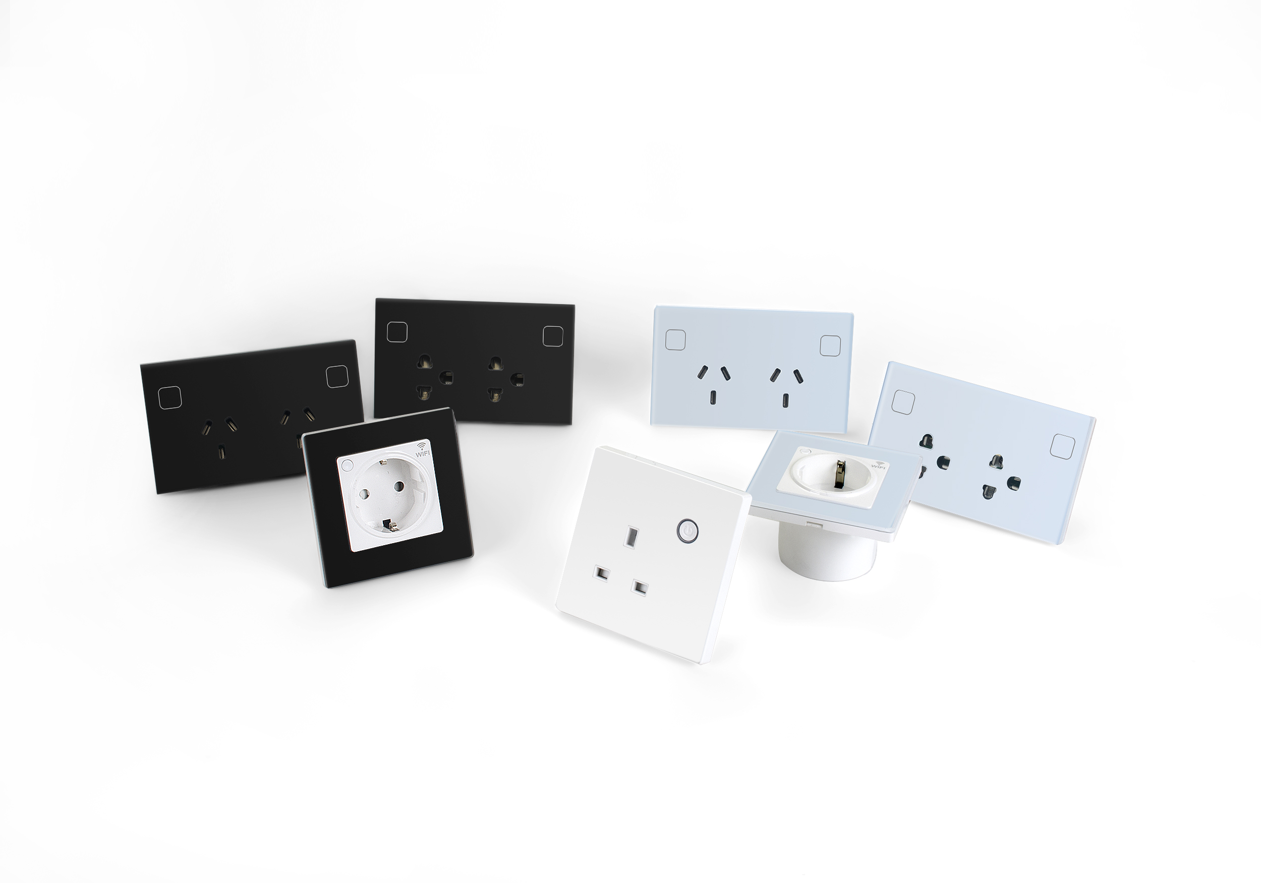 Modern 1gang White Smart Wall Socket from China manufacturer - CNSKOU