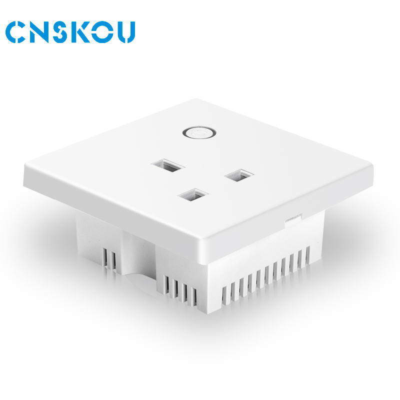 Modern 1gang White Smart Wall Socket from China manufacturer - CNSKOU